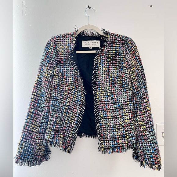 Trina Turk | Jackets & Coats | Trina Turk Multi Colortweed Blazer Suit ...